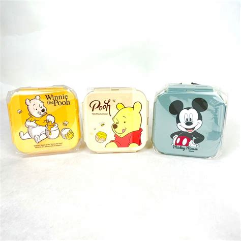 Micky Pooh กล่องอาหาร Lock Sure ปริมาตร 400 600 Cc พร้อมส่ง