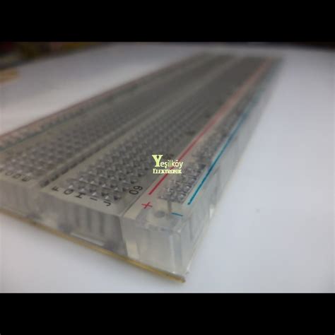 Kaliteli 830 Delikli Şeffaf Kaliteli Breadboard Devre Tahtası