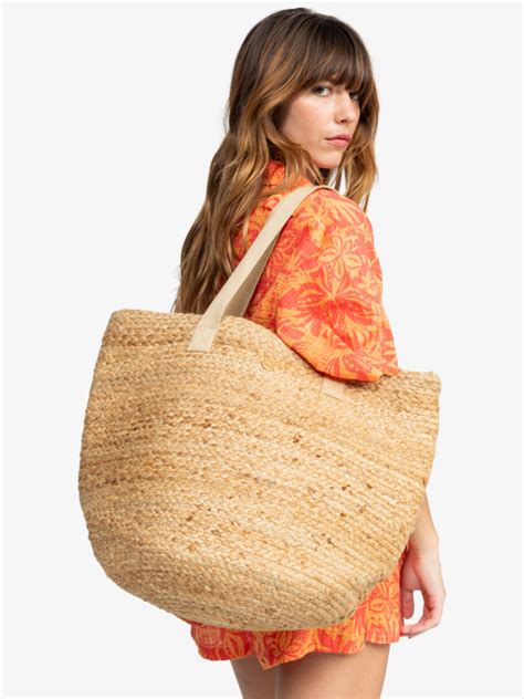Ritual Kiss Sac De Plage En Paille Pour Femme Roxy