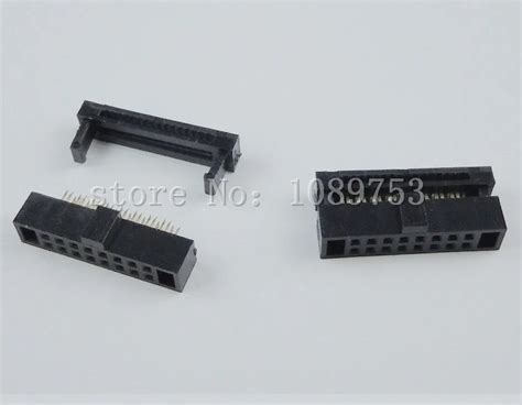 50Pcs 1 27mm Pitch 2x8 Pin 16 Pin IDC FC Female Header Cable Socket Connector In Connectors From