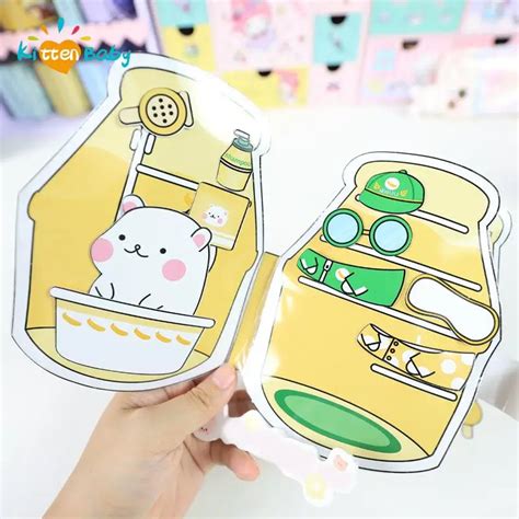 바나나 우유 스퀴시 북 햄스터 바나나 우유 Diy 스퀴시 북 수제 스퀴시 북 예술 및 공예 Diy 장난감