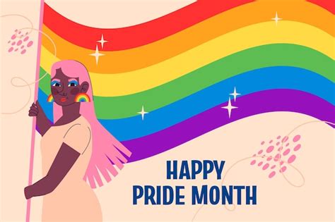 Premium Vector Flat Background For Pride Month Celebrations