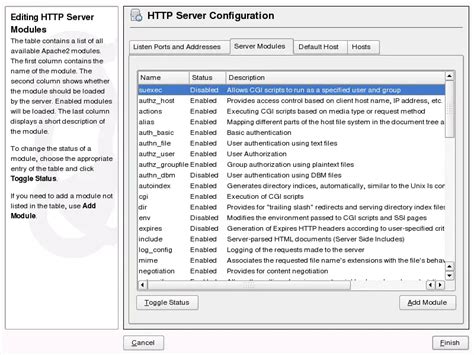 SUSE Linux Enterprise Server SLES Installation And Administration Configuring Apache