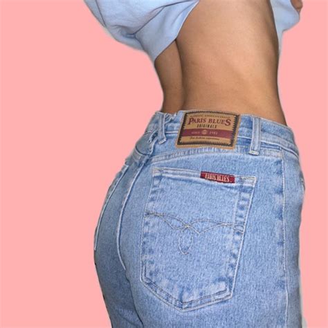 Vintage Paris Blues Jeans Size 9 Has Cute Front Depop