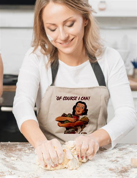 Funny Cooking Apron With Pocket Of Course I Can Kitchen Etsy