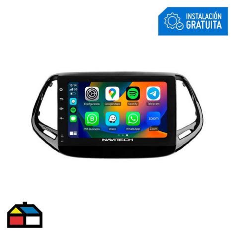Autoradio Multimedia Navitech Jeep Compass 2016 2020 Sodimac Falabella