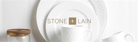 Stone Lain BLB0243 Bone China Basket Weave Embossed Round 16 Piece