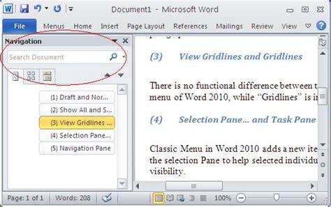 Difference Of View Menu Between Word Word And Word