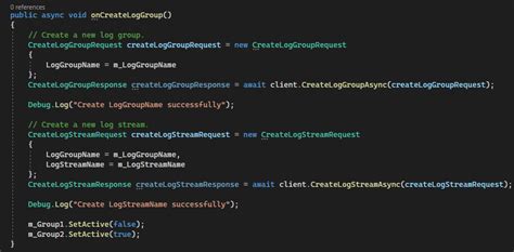 ứng dụng mazon CloudWatch Logs voi Unity