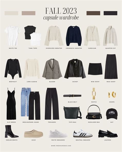 Fall 2023 Capsule Wardrobe Outfit Ideas Erika Marie Capsule