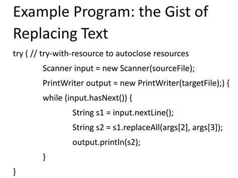 Solved Exercises 1 In The Replace Text Example Program We