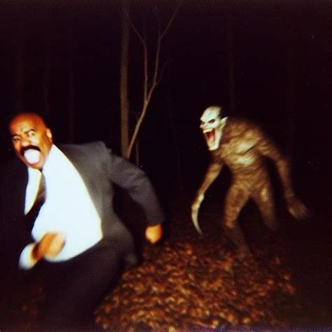 Steve Harvey Being Chased By A Monster 3 Know Your Meme