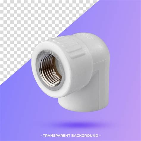 Pvc 파이프 연결 및 파이프 클립 절연 파이프 피팅 투명 배경 프리미엄 Psd 파일