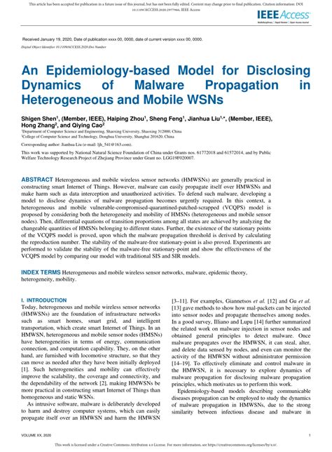 Pdf An Epidemiology Based Model For Disclosing Dynamics Of Malware