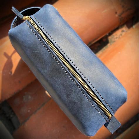 Leather Dopp Kit Pattern Blue Leather Dopp Kit Pdf Leather Toiletry