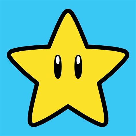 Super Mario Star Instant Download Svg Png Vector Art Cricut File