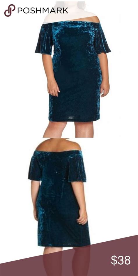 Eliza J Off The Shoulder Velvet Cocktail Dress