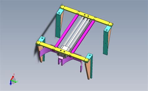 双工位推料机构 SOLIDWORKS 2017 模型图纸下载 懒石网