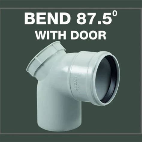 Surya UPVC SWR 87 5 Degree Bend Pipe With Door Size Diameter 75mm At