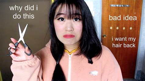 Cutting My Hair By Myself Youtube