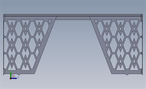 镂空桌 Solidworks 2015 模型图纸下载 懒石网