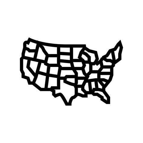 State New York Line Icon Vector Illustration 10221639 Vector Art At