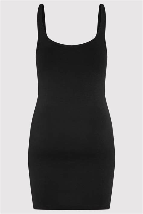 St Agni Organic Cotton Slip Dress Black