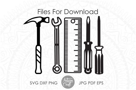 Construction Tools Clipart SVG Cut Files By Artisan Craft SVG