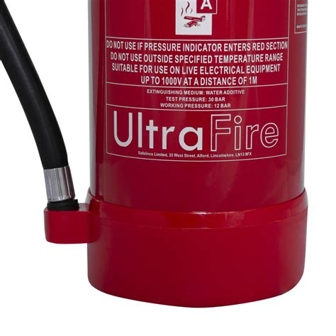 6ltr Water Fire Extinguisher With Additive Ultrafire £4595 Inc Vat