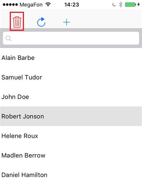 mobile tutorial using an address book component ios and android