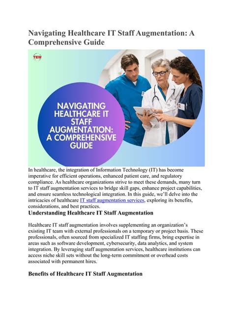Navigating Healthcare It Staff Augmentation The Enterprise World Pdf