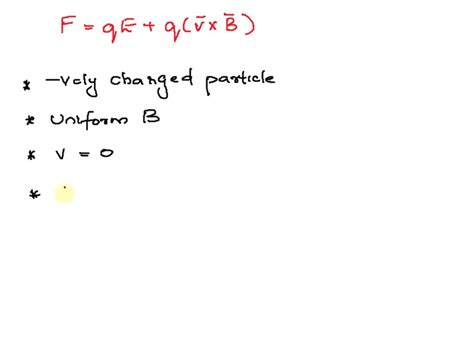 SOLVED A Negatively Charged Particle Is Placed Into A Uniform Magnetic Field With An Initial