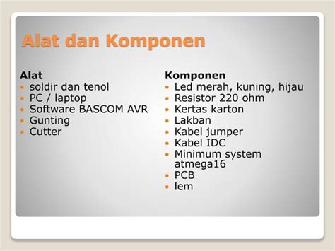 Traffic Light Dengan Atmega16 Pptx