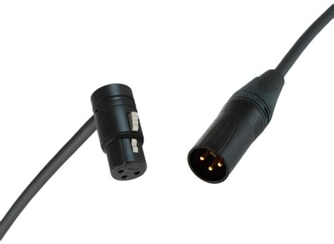Premium Low Profile XLR 3F To XLR 3M Microphone Cable With Mogami W2549