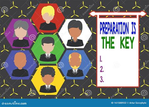 Conceptual Hand Writing Showing Preparation Is The Key Business Photo