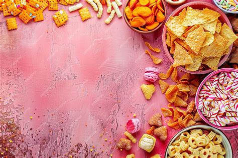 Empty Background Snack Snacks Isolated On Background Premium Ai