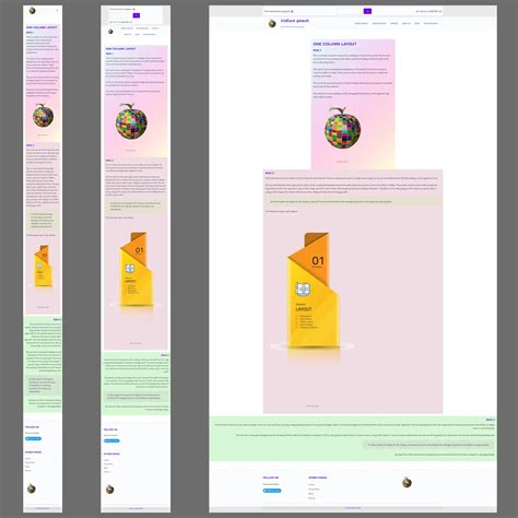 Website Layouts Iridium Peach