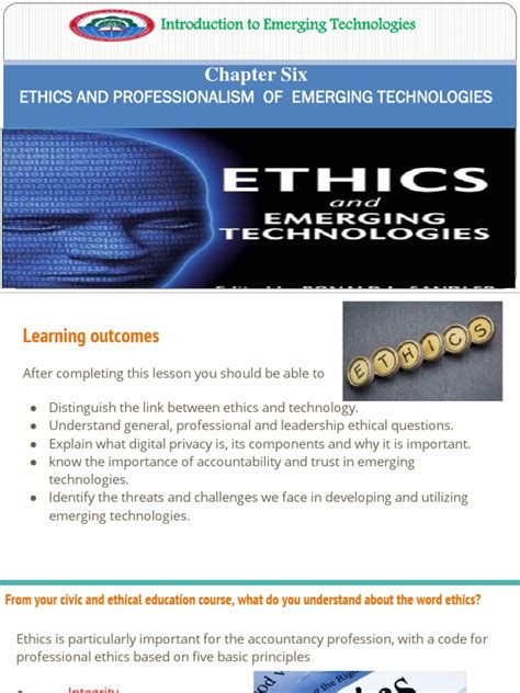 Chapter 6 Ethics And Professionalism Pdf Privacy Internet Of Things