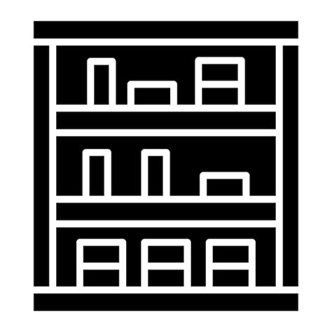 Premium Vector Bookshelf Vector Illustration Style