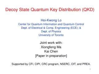 Ppt Introduction To Quantum Key Distribution Powerpoint Presentation