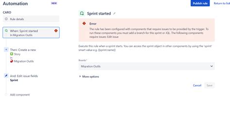 Jira Automation Success But Sprint Field Not Set A