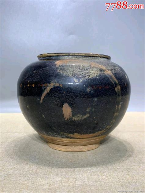 宋代铁锈花肚喽瓶 价格1200元 Se93927856 黑瓷天目瓷 零售 7788收藏收藏热线