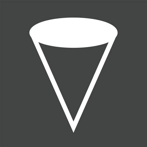 Cone Glyph Inverted Icon 14381656 Vector Art At Vecteezy