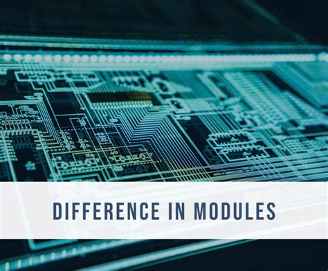 Module Vs Unit At John Galindo Blog