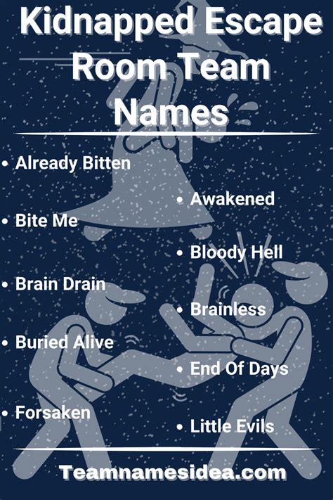 Best Escape Room Team Names Funny To Catchy