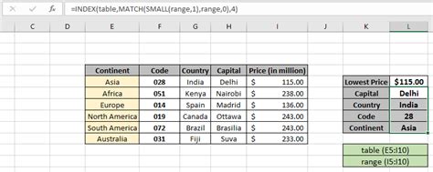 Lookup Nth Match In Table Using INDEX MATCH Function