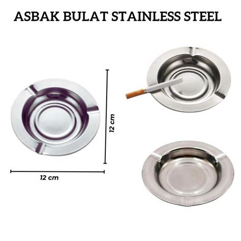 Asbak Murah Asbak Bulat Asbak Stainless Steel Lazada Indonesia
