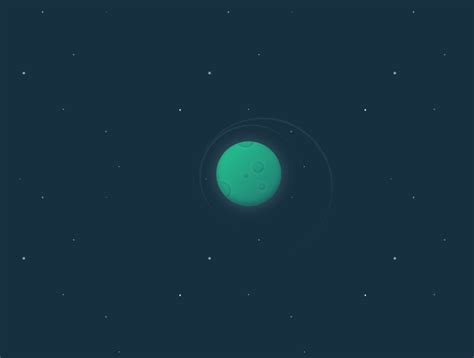 Css动画效果代码，蓝绿色星球背景素材 17素材网