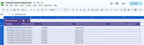 How To Import Data From Google Forms To Google Sheets 3 Methods GeeksforGeeks