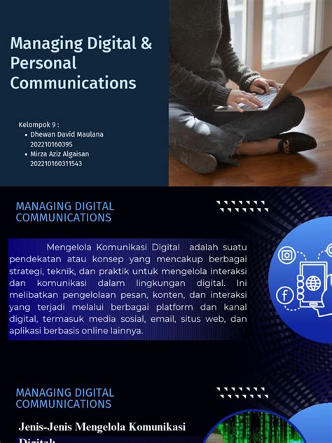 Managing Digital And Personal Communications Pdf